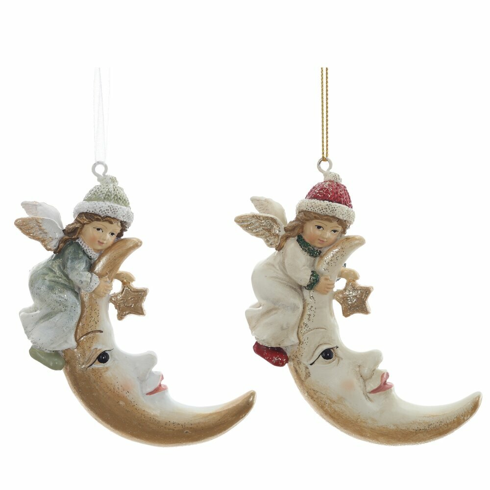 Фигурка декоративная подвесная "Ангел", L5,5 W2,5 H10 см, 2в.