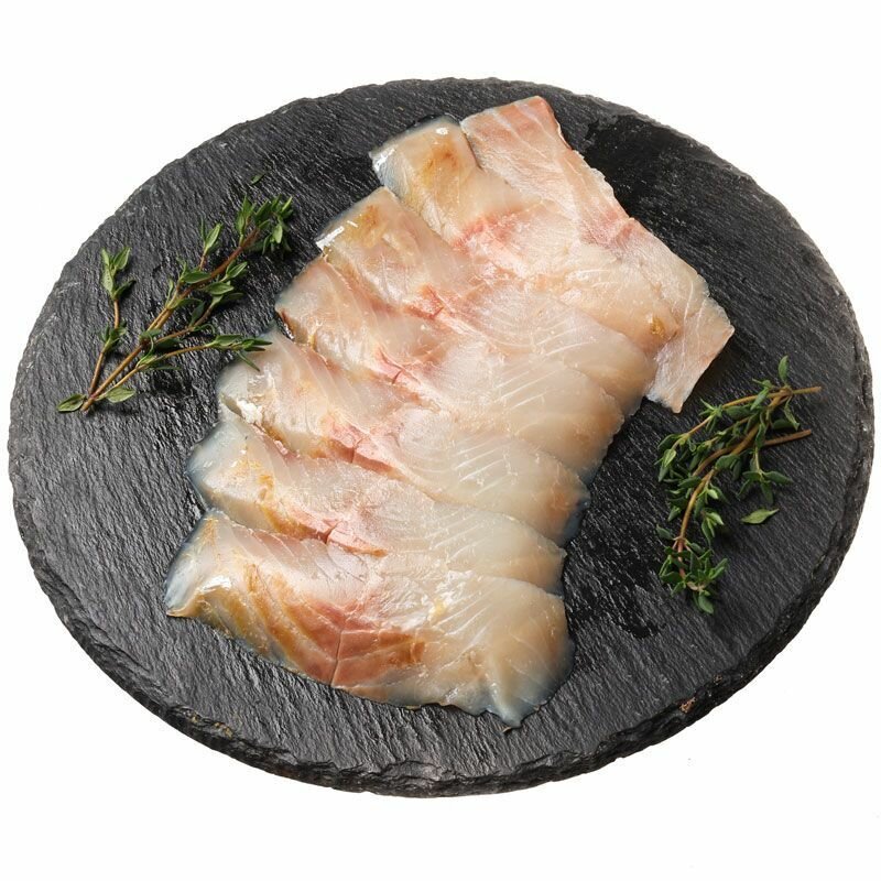 Муксун холодного копчения филе нарезка Деликатеска 100г