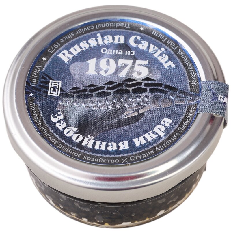 Икра черная осетровая забойная 50г