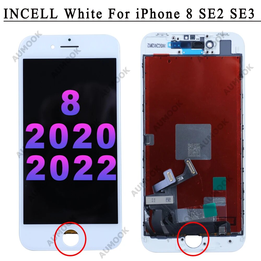 ЖК-дисплей серии SE для iPhone SE 2020, дигитайзер сенсорного экрана в сборе, запасная INCELL White