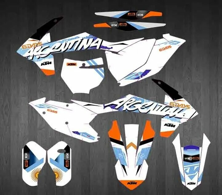 Использование графических пакетов KTM 17-19 EXC XCW 2017 2018 2019 наклейка для мотоциклов