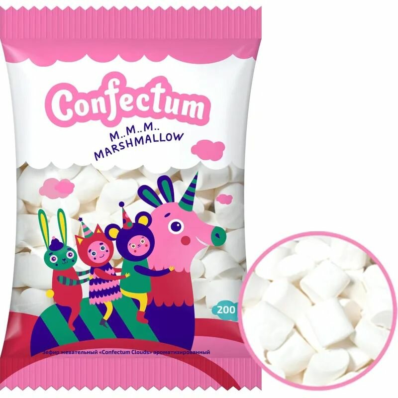Зефир жевательный Confectum Clouds ароматизированный, 200 г