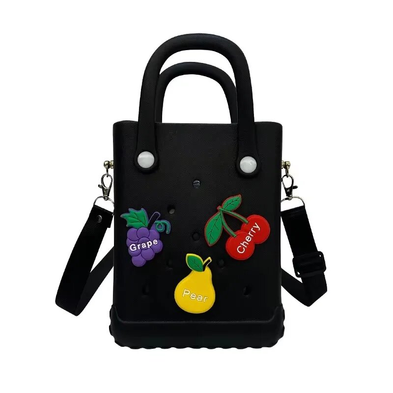 Charms Croc пляжная сумка, резиновая водонепроницаемая женская сумочка на плече, модная дорожная сумка Messenger Travel Pool для женщин, сумка Jibz Tote Sac Bag