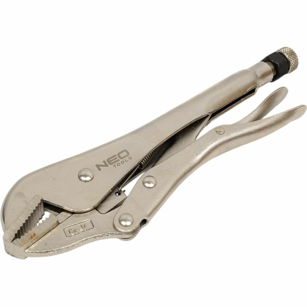 Зажимные клещи NEO Tools 250 мм прямые губки 01-217