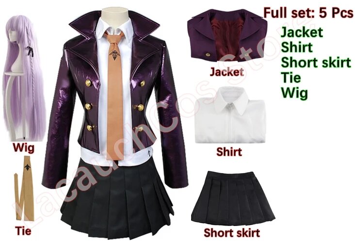 Косплей костюм LACAUCH Kyoko Kirigiri S, Full set 5Pcs