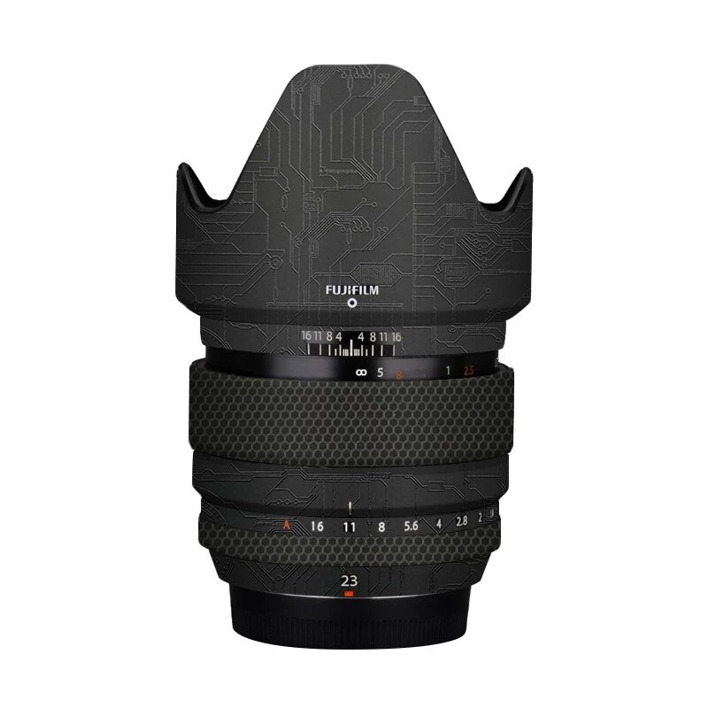 Фуцзи XF 23мм f/1.4 Прим-линза с черной отделкой в виде схемы технический айдентик для профессионального использования