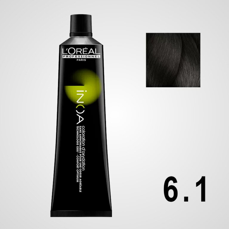 Краска для волос Inoa 6.1 60 гр L'Oreal Professionnel Inoa 6.1 60GRM VA44 Краска 60 гр