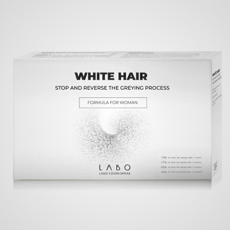 Лосьон для приостановки поседения и восстановления цвета волос для женщин 40 амп CRESCINA White Hair Treatment for Woman Лосьон 40 ампул