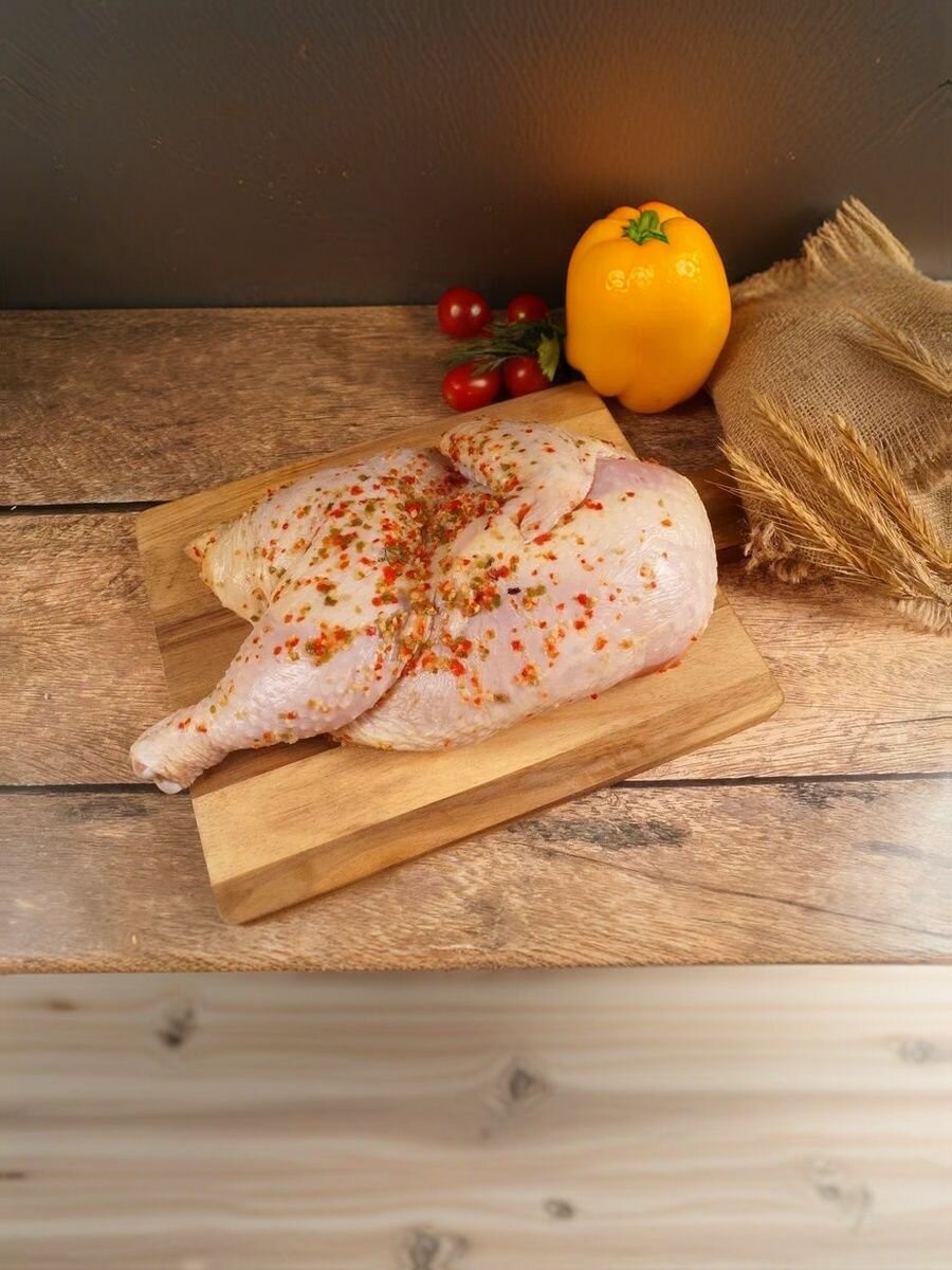 Цыпленок корнишон в специях 550 гр, Ферма Евгения Рошаля