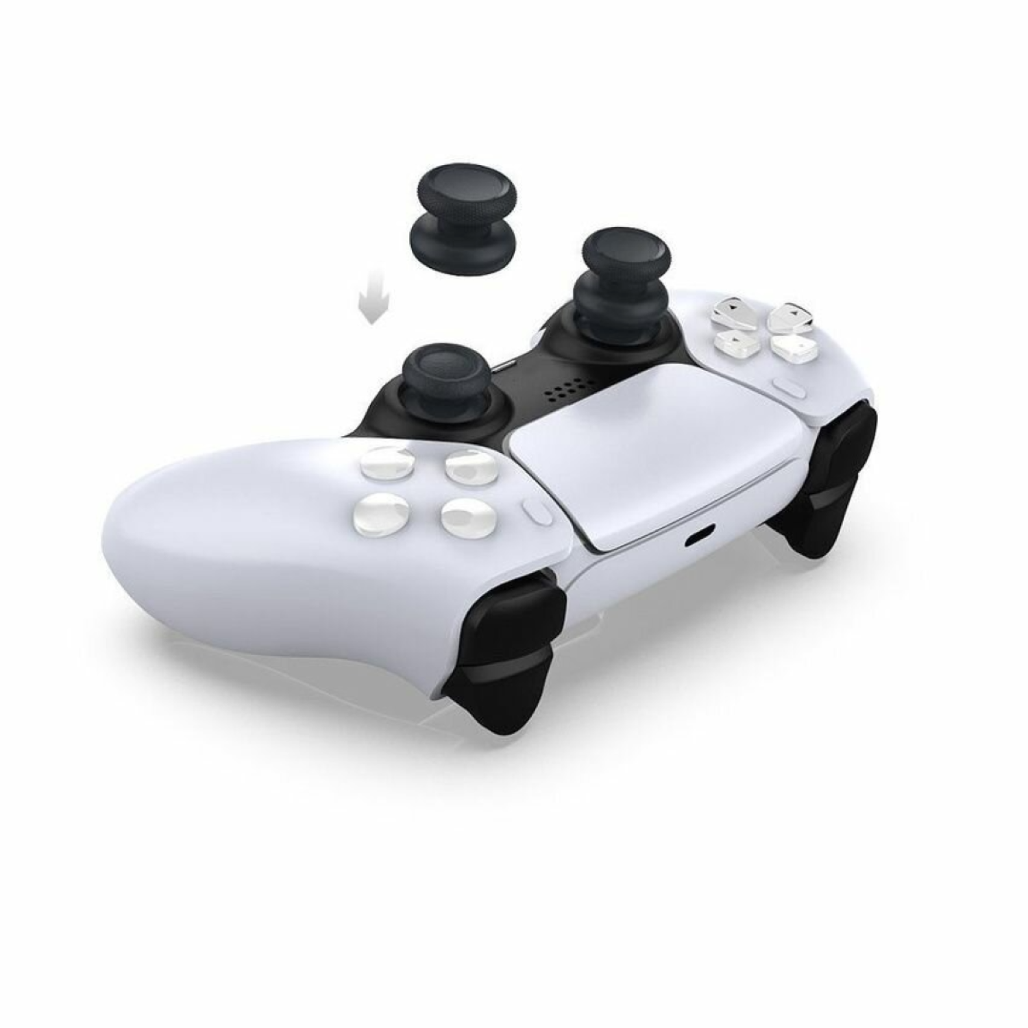Премиум высокие накладки на стики для геймпада Dualsense Sony PS5 и Dualshock PS4 2 штуки