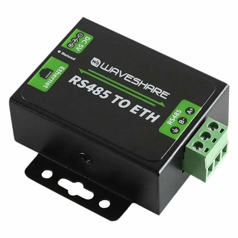 Преобразователь RS485 в Ethernet с высокоскоростным, энергосберегающим, высокостабильным разъемом RJ45 для простого подключения к розетке США