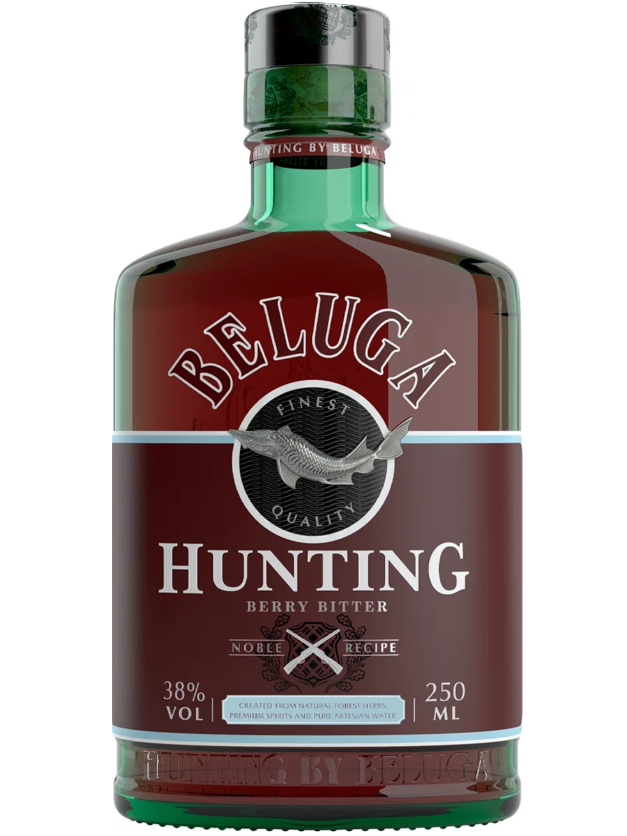 Ликер Beluga "Hunting Berry Bitter", ягодный, биттер, 0,25 л, 38%