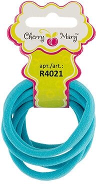 CHERRY MARY R4021 Набор резинок для волос 5 шт №02 голубой эластичные резинки