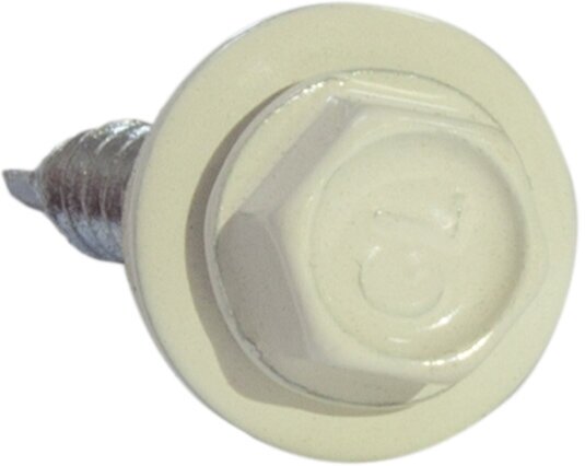 Саморезы кровельные с буром 19х5,5 мм металл-металл слоновая кость RAL 1015 Daxmer (250 шт.)