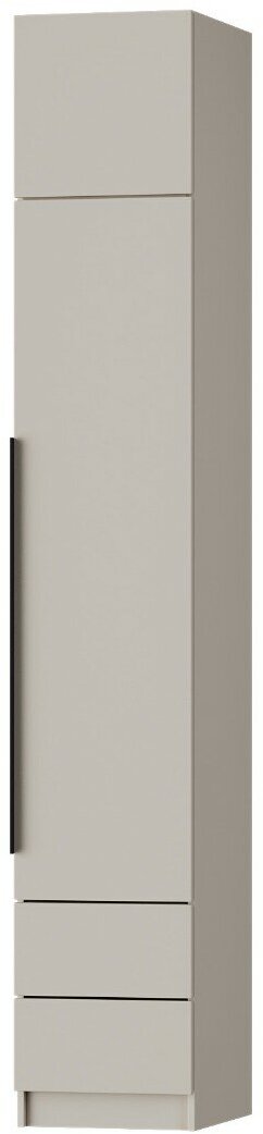 Шкаф пенал, для одежды Арлин, Легкомаркет, правый, 400-520-2400, бельевой, с ящиками, цвет кашемир