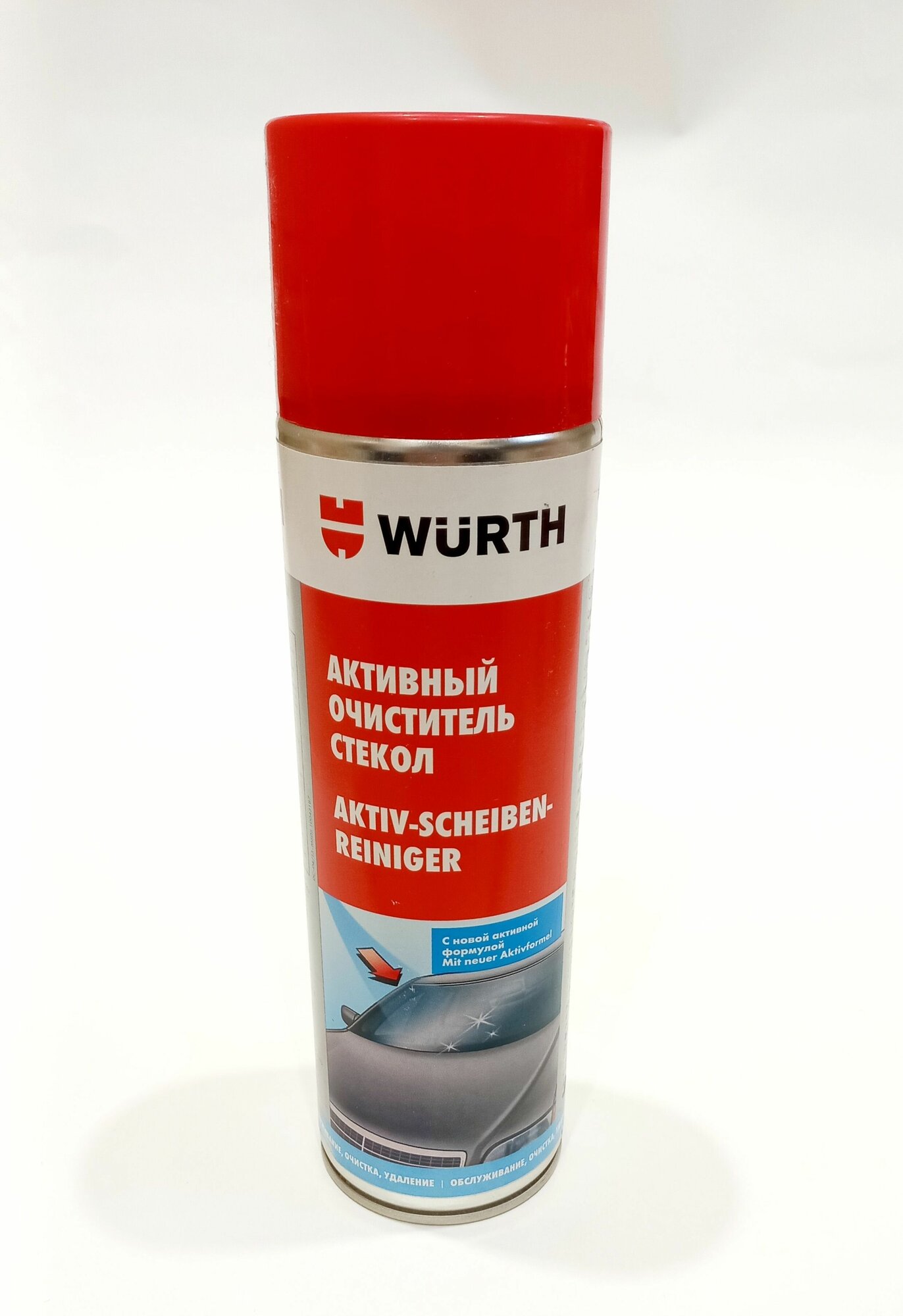 Очиститель стекол AKTIV 089025. Wurth. Спрей 500 мл. 2 шт.