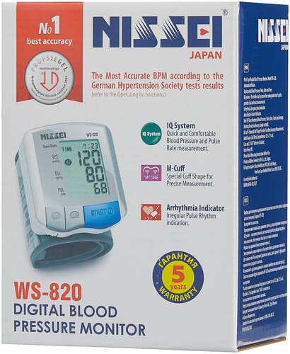 Тонометр Nissei WS-820 — купить в интернет-магазине на Яндекс Маркете