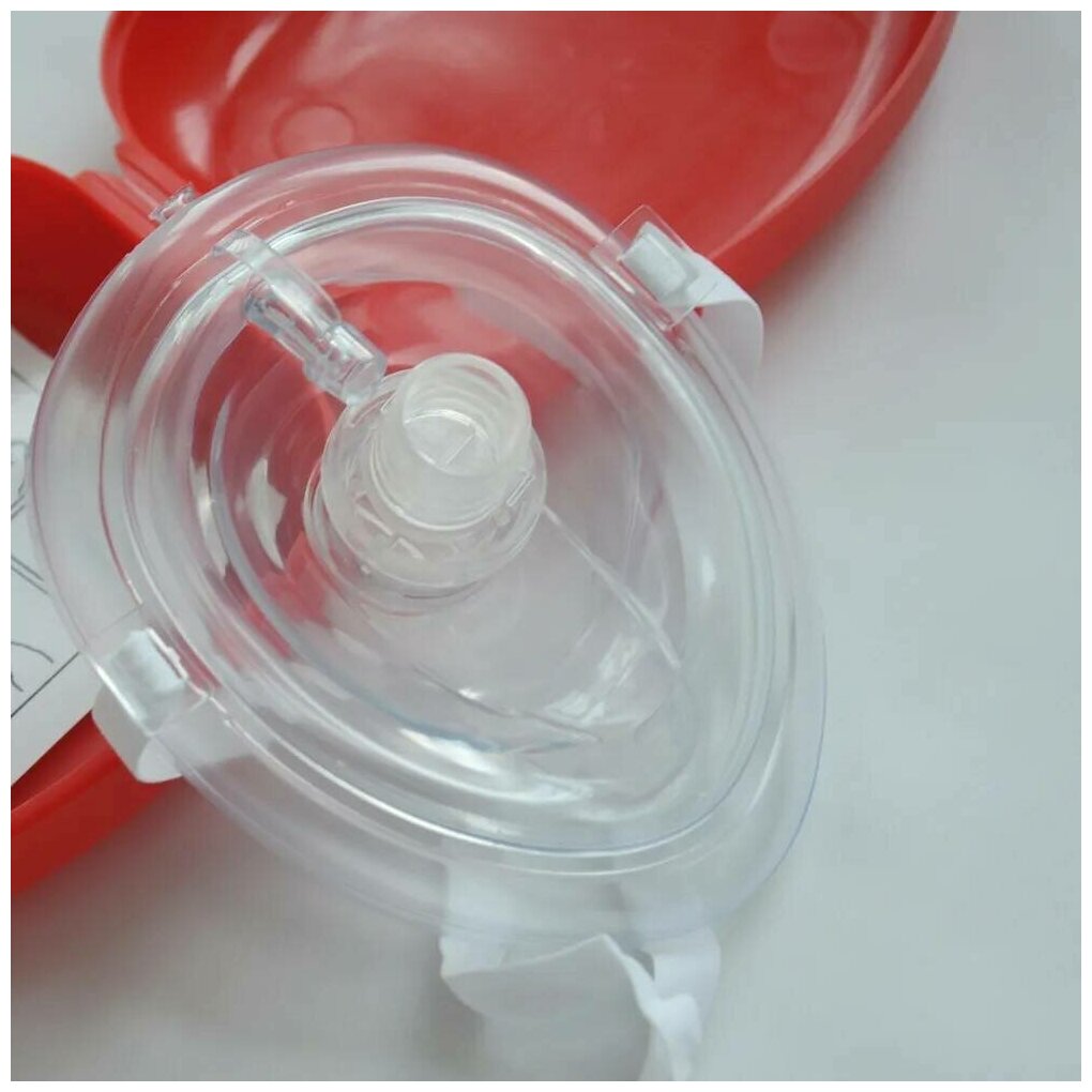 Маска для дыхания рот в рот с односторонним клапаном для обучения первой медицинской помощи