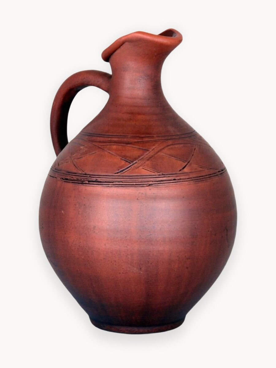 Кувшин грузинский 1 л. + глазурь, глина, керамика, ручная работа