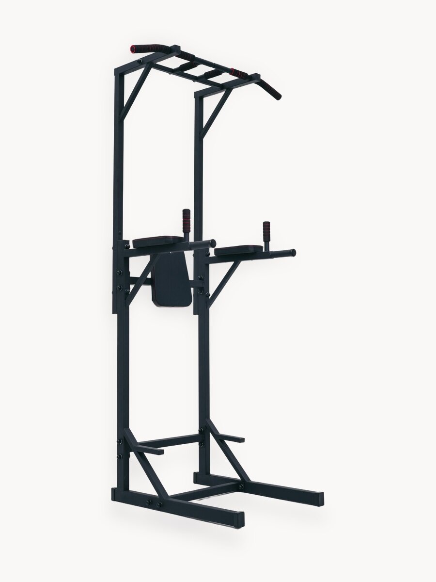 Турник, брусья, пресс 3 в 1 напольный, 3 уровня регулировки, черный