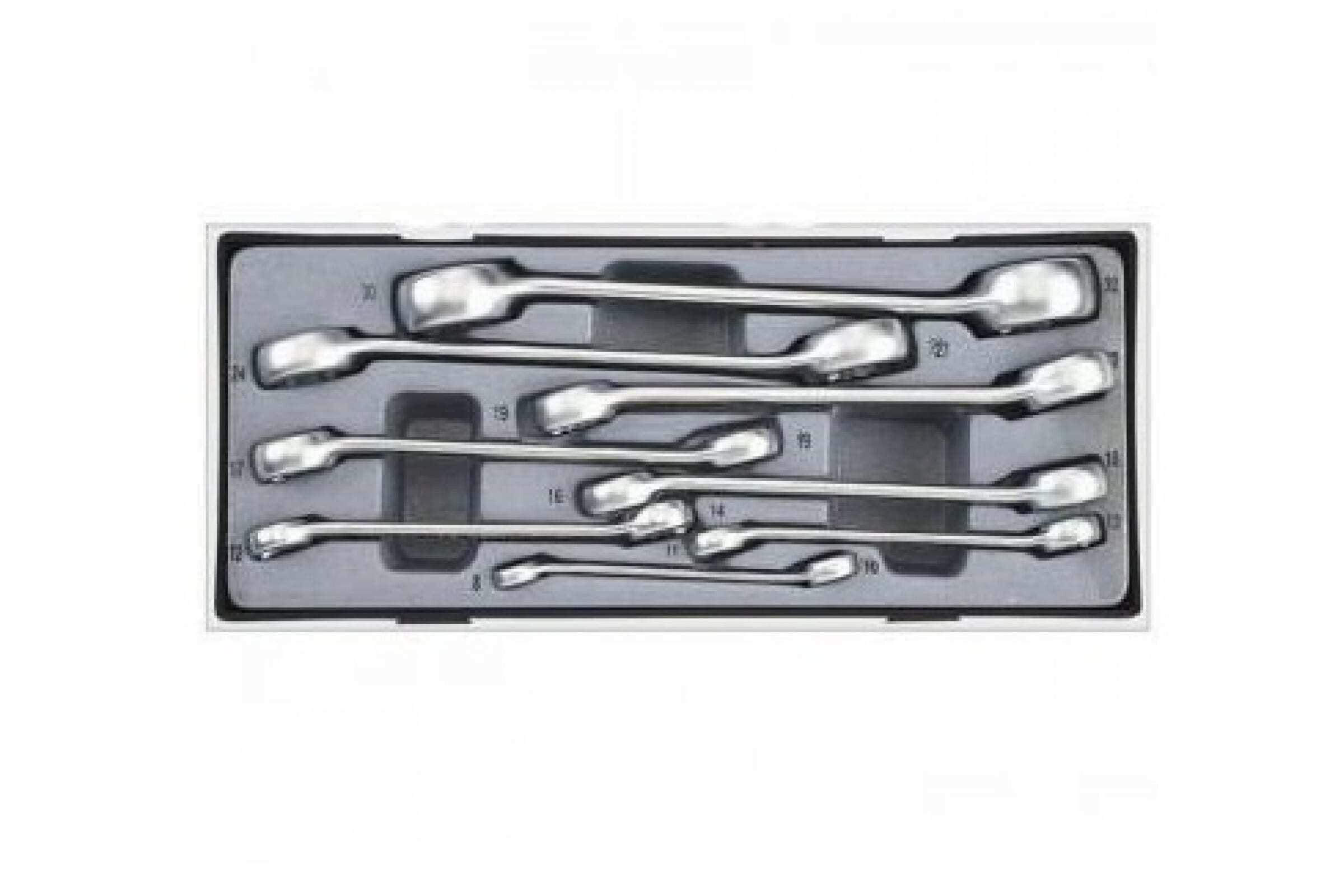 Набор ключей гаечных разрезных FORCE 5082 , 8 предметов 8,10-30,32мм