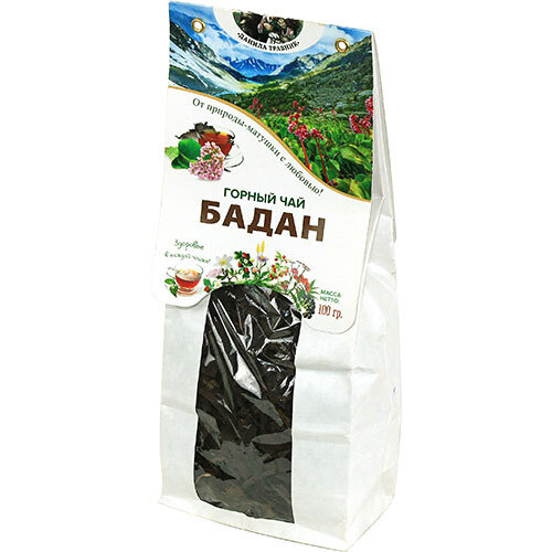 Травяной чай Данила Травник "Бадан" (бумажная упаковка), 100 г