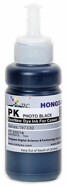 Чернила DCTec водорастворимые Canon G540 EverNew Black (черный) 70 мл с дозатором