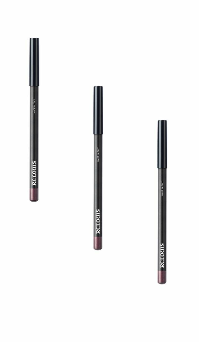 Relouis Карандаш для глаз тон 08 Aubergine с витамином Е, 3 уп