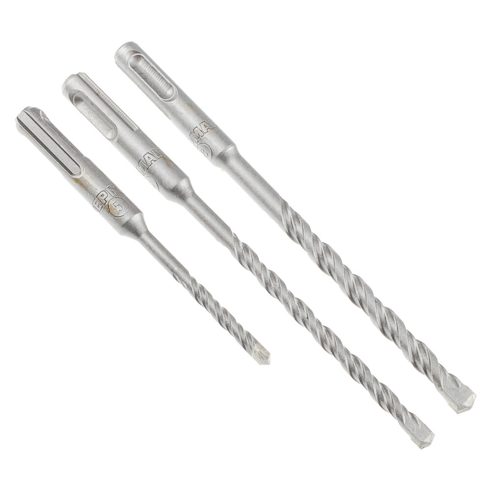 Набор буров по бетону ермак 654-161 системы SDS-plus, серия MASTER 3 шт