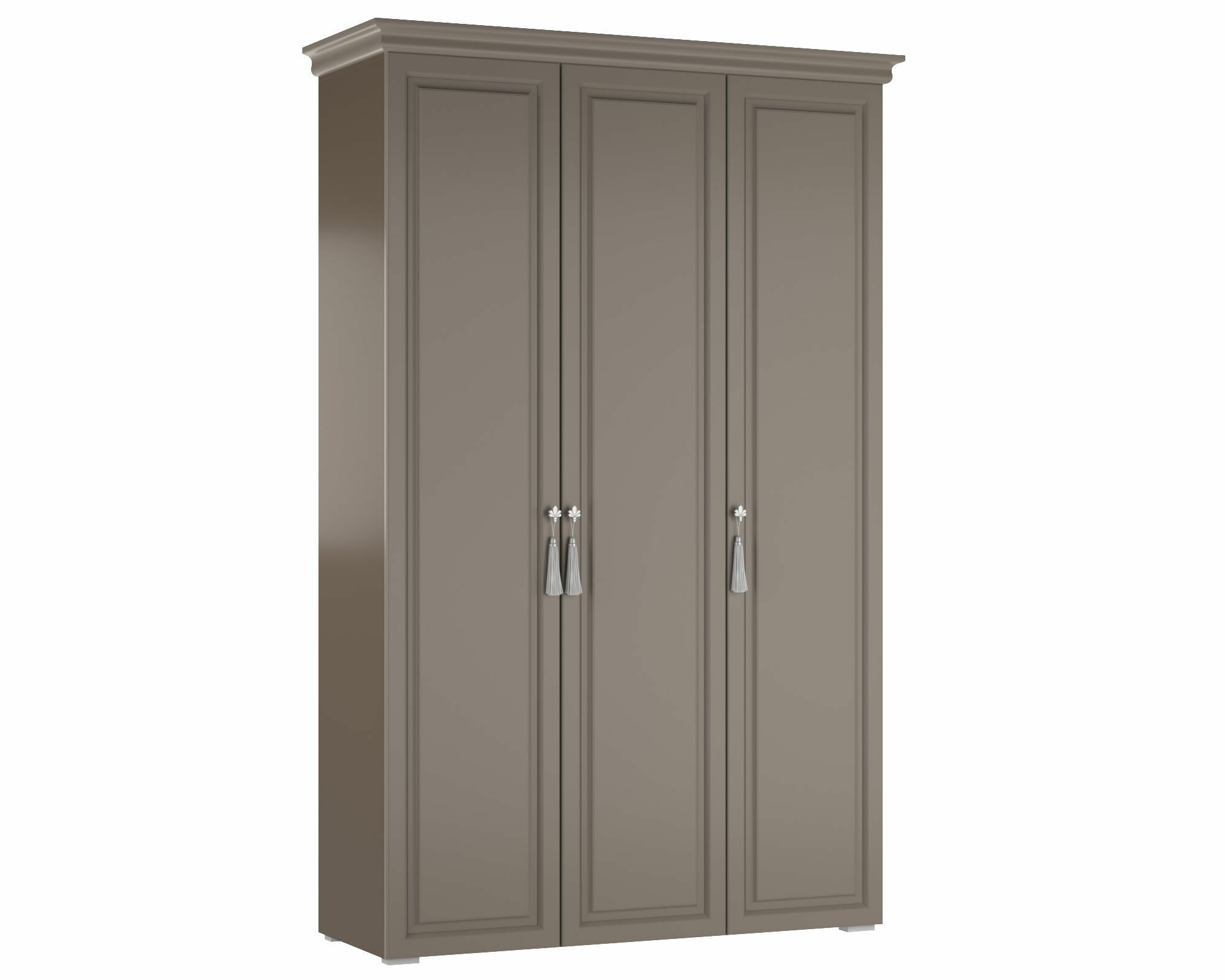 Шкаф распашной для одежды "Женева 9" 165х240х52 Бежевый дымчатый / Айрон