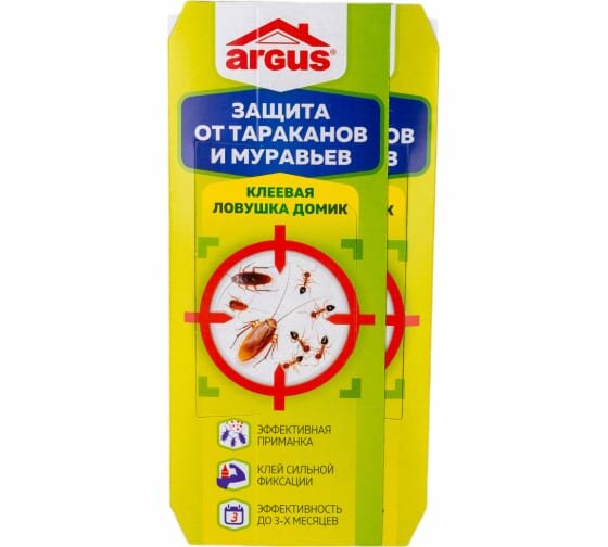 От тараканов ловушка клеевая домик 1шт (8гр.) Argus AR1427