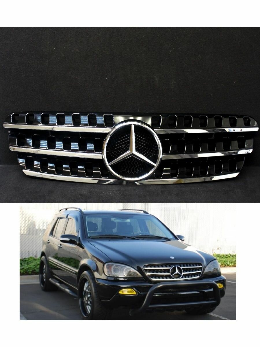 Решетка радиатора на автомобиль Mercedes-Benz M-Class ML W163 (рестайлинг)