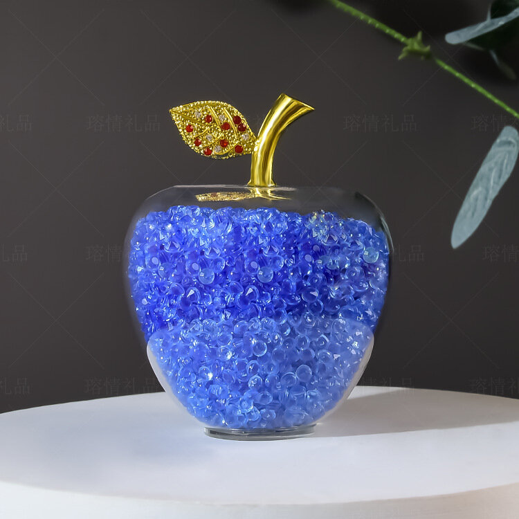 Кристальные яблоки для праздничного декора, креативные подарки, рождественские подарки, украшения для гостиной, кристальные настольные украшения