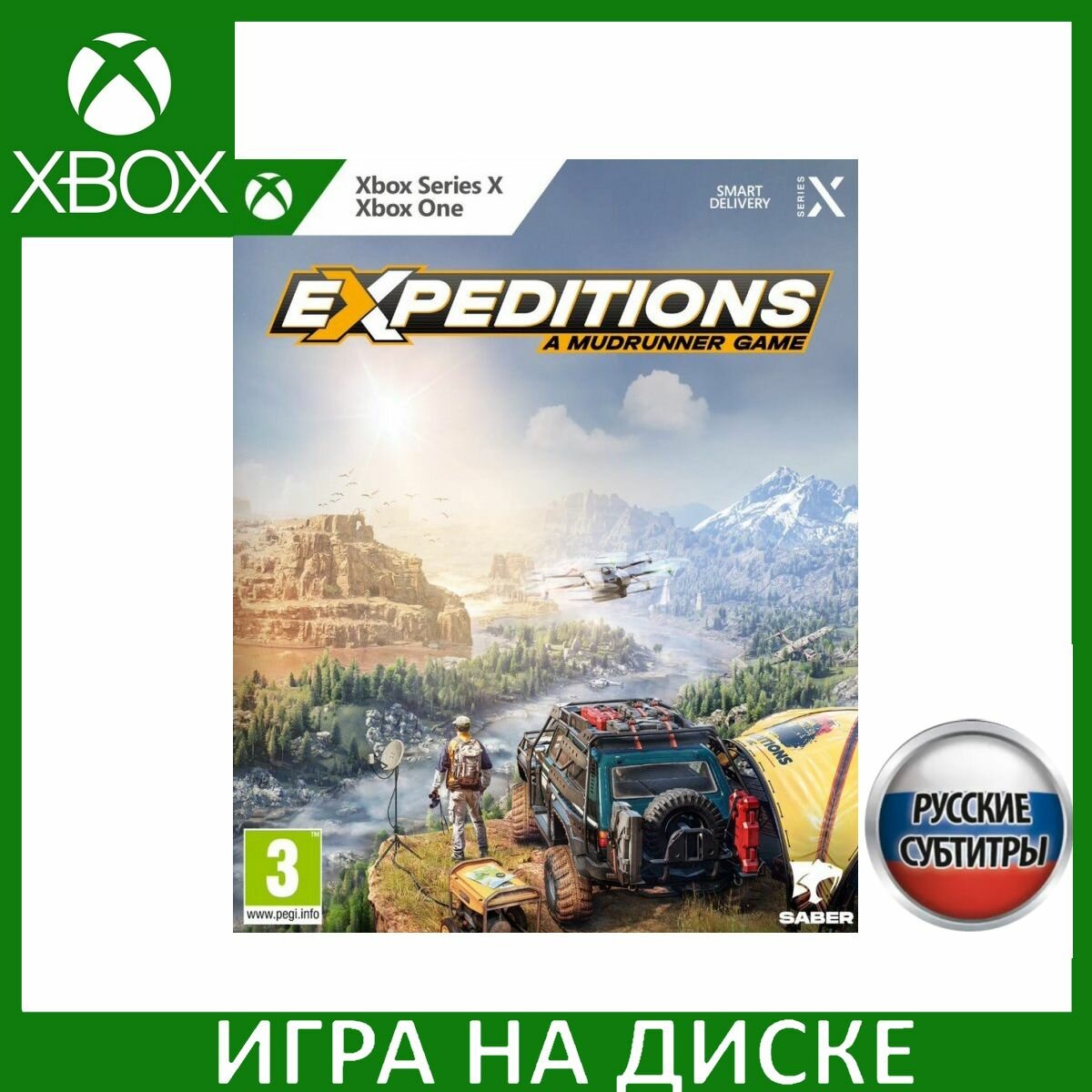 Игра Expeditions A MudRunner Game Xbox One, Series X Русская Версия Диск на Xbox