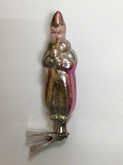 Игрушка на елку Мальчик с дудочкой Винтаж из СССР