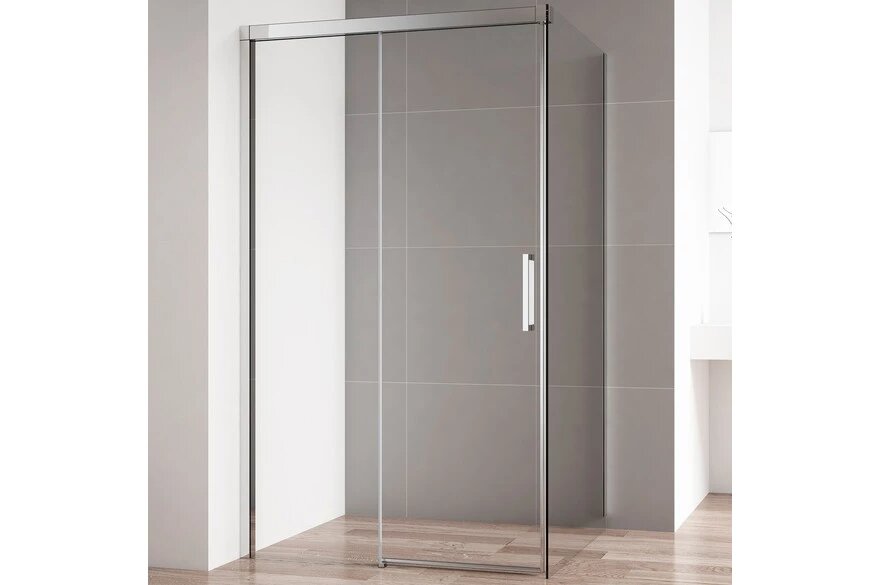 Duet soft-m-100-fix-c-cr универсальная боковая панель без пристенного профиля Cezares DUET SOFT-M-100-FIX-C-Cr