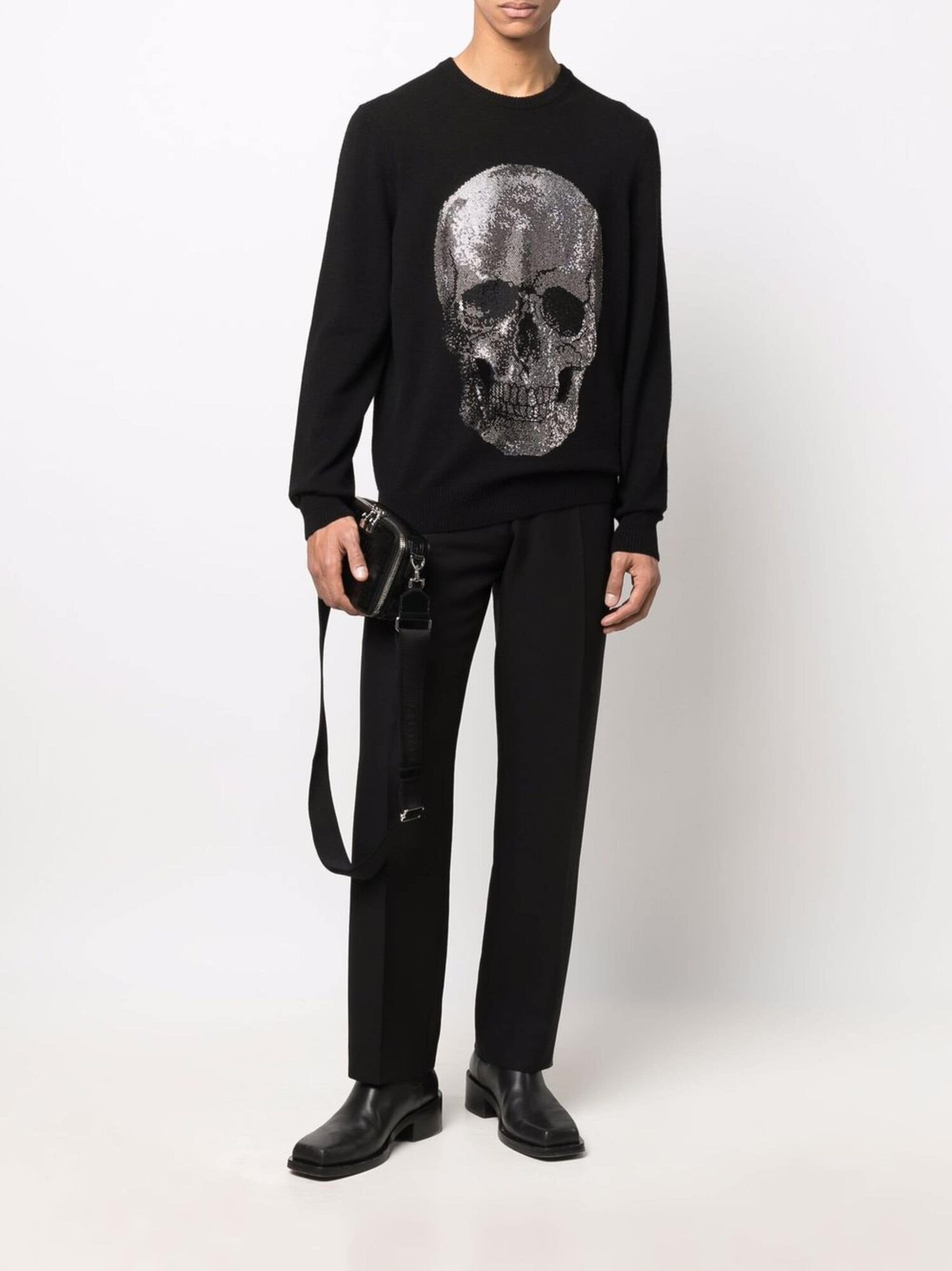 Свитер PHILIPP PLEIN Iconic Skull, размер 58 — фото 1