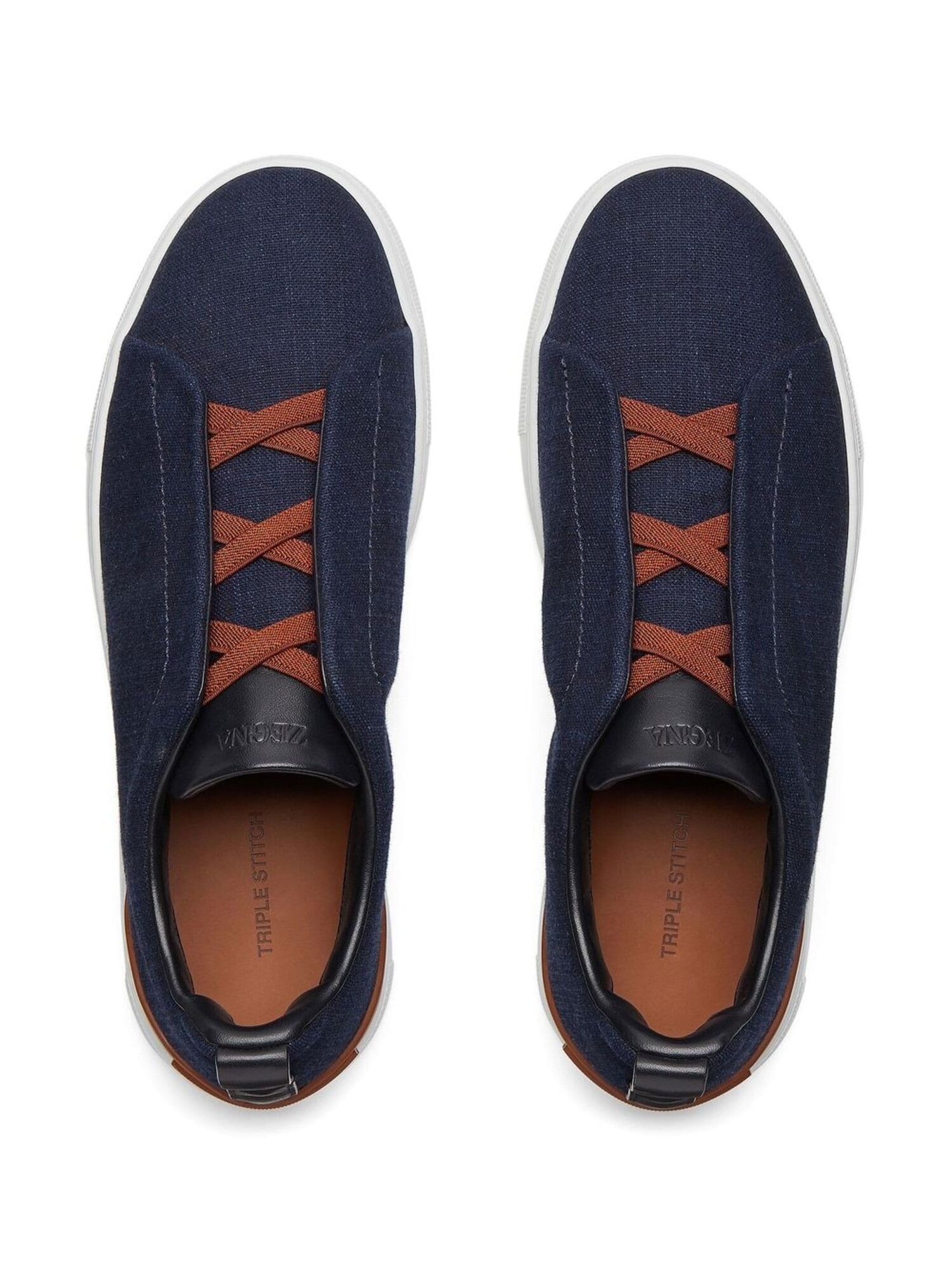 Кроссовки Ermenegildo Zegna Triple Stitch™, размер 40.5, синий — фото 1