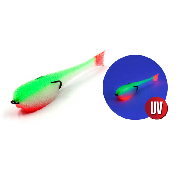 Поролоновая рыбка Yaman на двойнике (Цвет 23 UV) 140 мм 5 шт. Y-P140-23