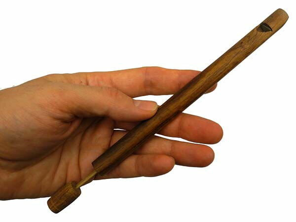 Лотосовая Птичья флейта большая из розового дерева