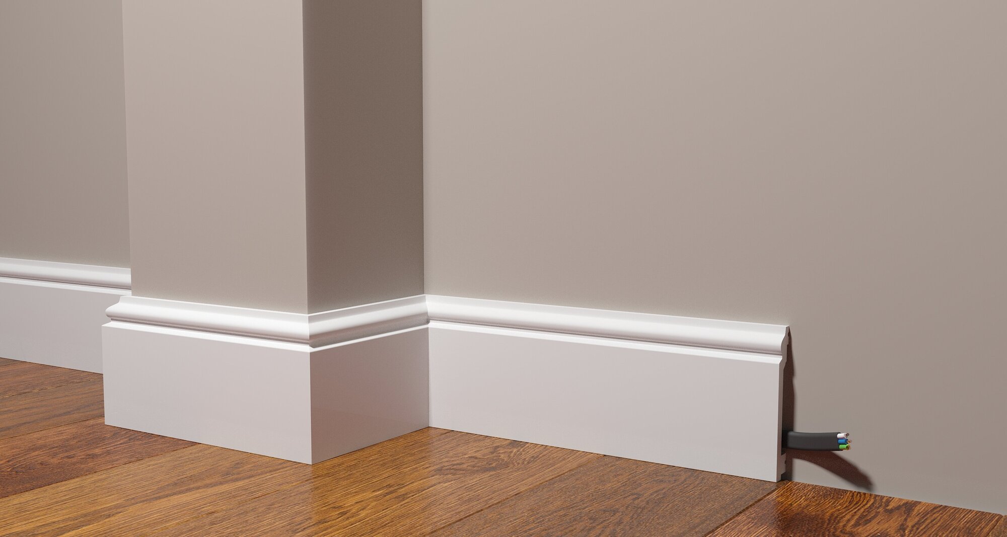 Плинтус Decor-Dizayn DD701, 100*16*2000мм, под покраску, 1 шт