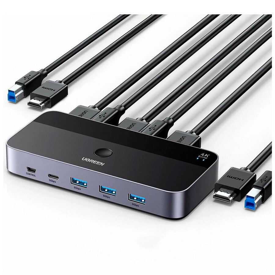 Переключатель UGREEN CM664 (15707) HDMI - 2.0 - 4K60Hz