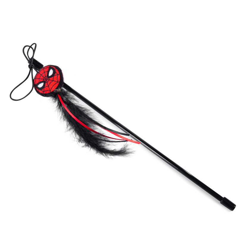 Удочка-дразнилка для кошек Человек-паук 17х45 см, от бренда Triol