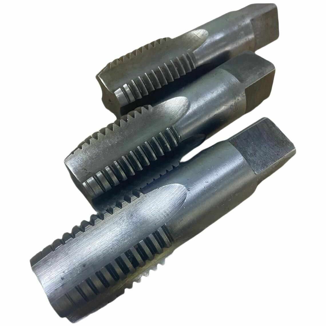 Метчик дюймовый 2" BSW 55 (4 1/2 ниток/дюйм) к-т из 3-х шт