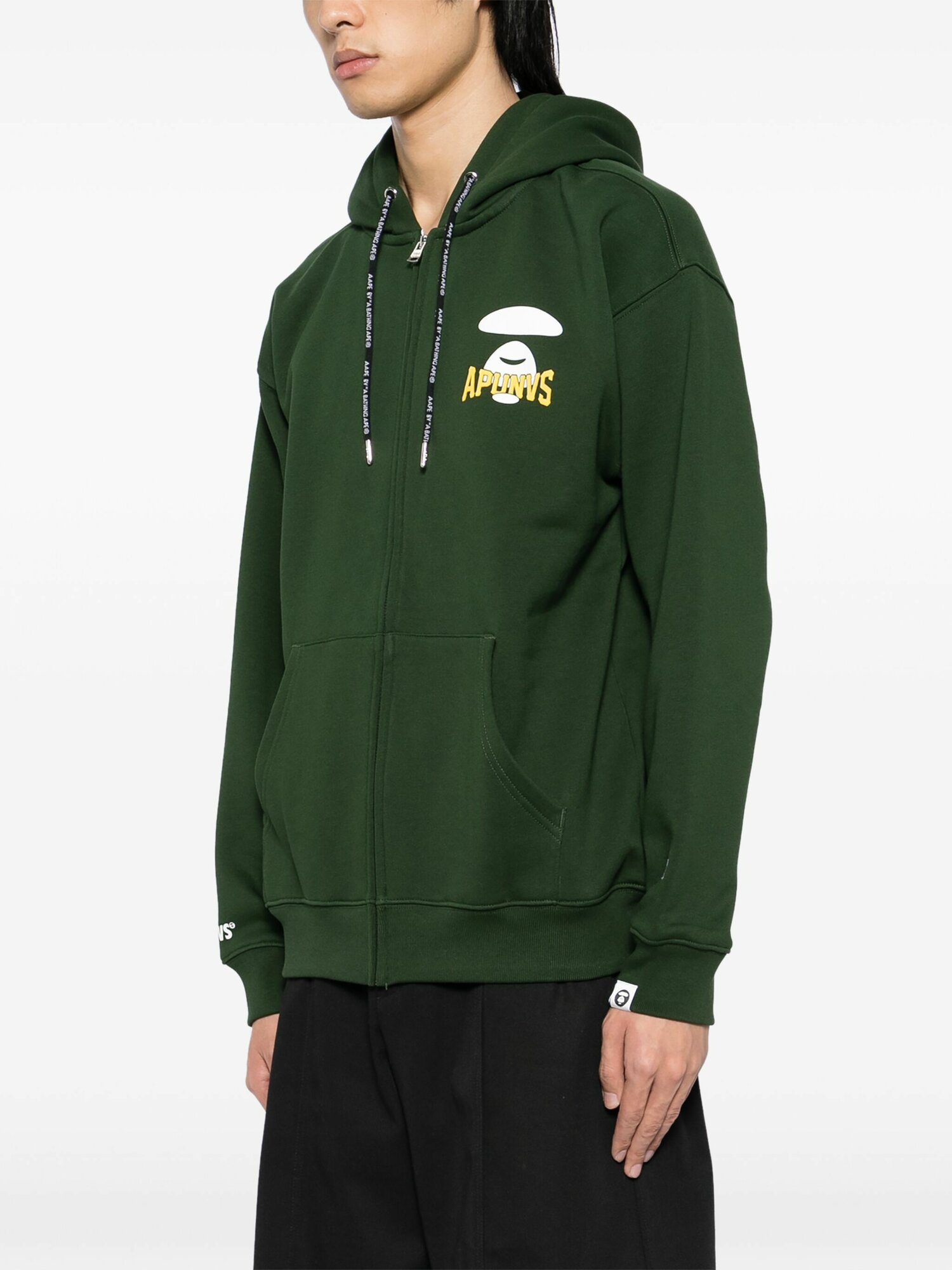 Худи AAPE BY A BATHING APE, размер 10, , green — фото 1