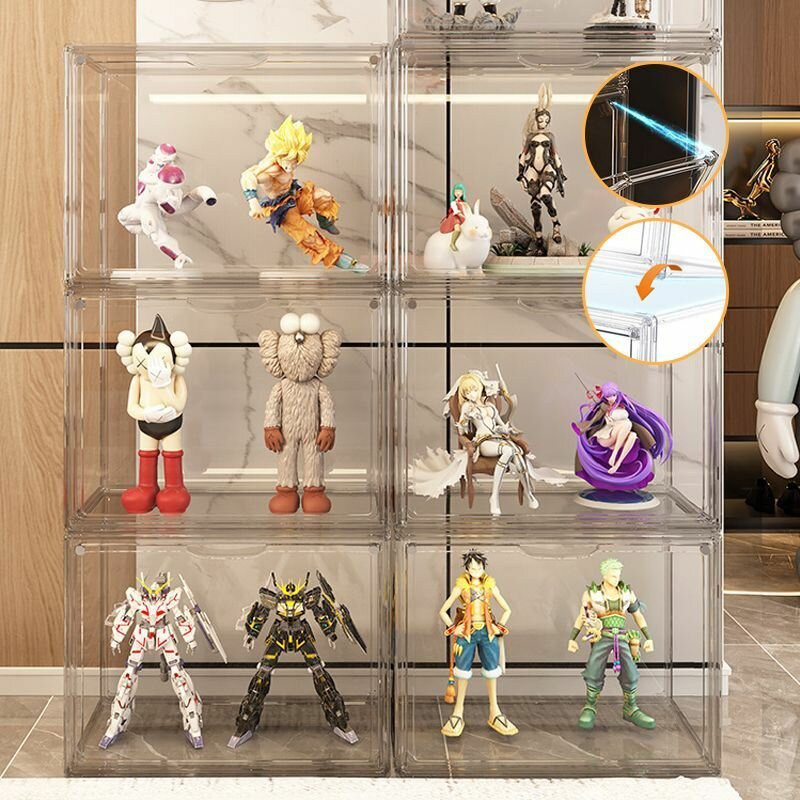 Пылезащитный дисплей витрины акриловой коробки 360*220*270mm