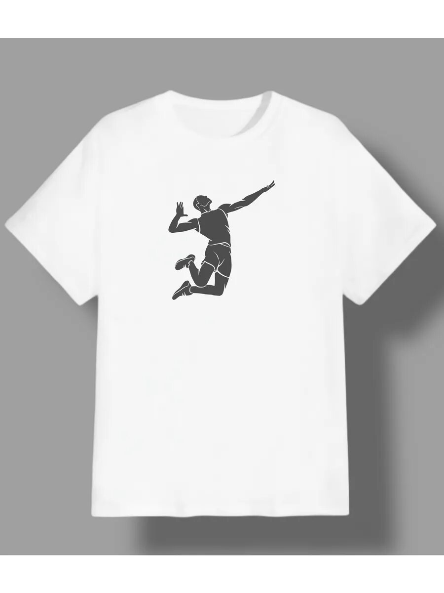 Футболка силуэт волейболиста