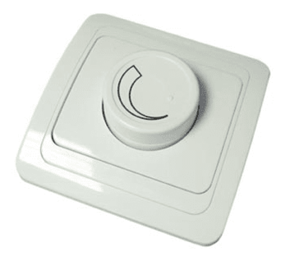 Диммер UNIVersal / Юниверсал Валери поворотно-нажимной скрытой установки, белый мощностью 500Вт 3А 220В, IP20 / электрика