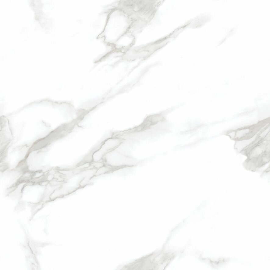 Ceradim Керамогранит Statuario Perfect Silver белый полир 60x60 8 мм (цена за 1.44 м2)