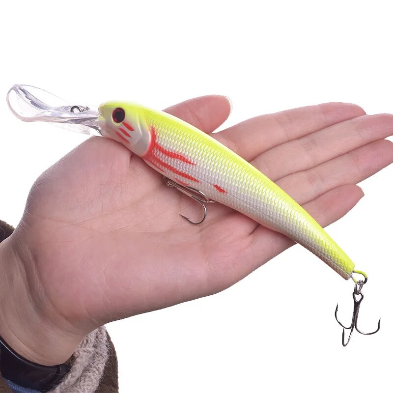 Proleurre Большая блесна Big Minnow 16,5 см 28 г Светло-желтый, E